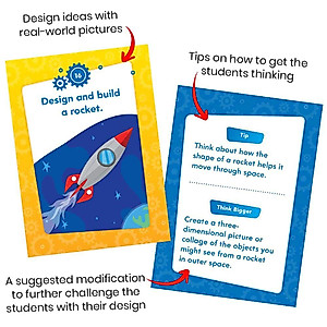 hand2mind Classroom Makerspace Cart for Grade K-2, STEAM Activities, Classroom Cart, Makerspace Supplies, Elementary Classroom Materials, Craft Storage Drawers, Activity Cart, Kids Engineering