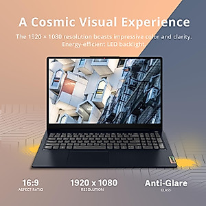 Lenovo IdeaPad 3 15.6" FHD Laptop, AMD Ryzen 7 5825U, 8GB RAM, 256GB NVMe SSD, AMD Radeon Vega 8, Fingerprint Reader, 720p HD Webcam, Wi-Fi 6, HDMI, Win 11, Blue, 32GB USB Card (Renewed)