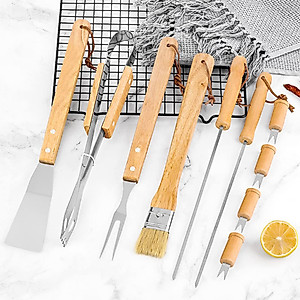 Zerodeko 1 Set Barbecue Tool Set Heavy Duty Tool Bag Bbq Grill Accessories Tools Portable Tool Kit Black Suit Toiletry Bag for Travel Griddle Stainless Steel Grill Brush Outdoor