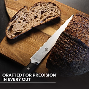 MasterChef Bread Knife 13" with High Carbon Stainless Steel Blade and Triple Riveted Handles, Professional Quality Kitchen Knife for Precision Cooking at Home, Perfectly Balanced, Razor Sharp