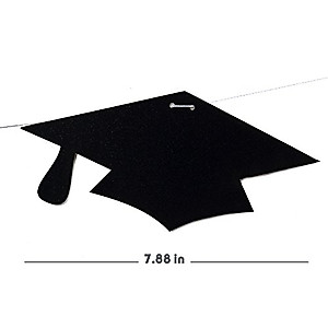 Congrats Grad Gold Glitter Banner-Graduate Party Decorations