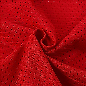 Men's #23Goat Space Movie Basketball Jersey 90s Hip Hop Party Basketball Shirt (Red L)