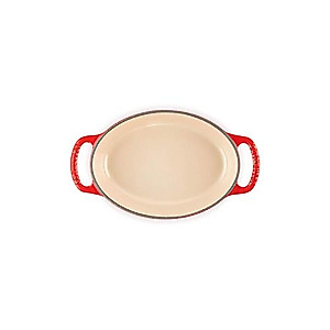 Le Creuset Enameled Cast Iron Signature Oval Baker, 1 qt. (9.5"), Cerise (Cherry