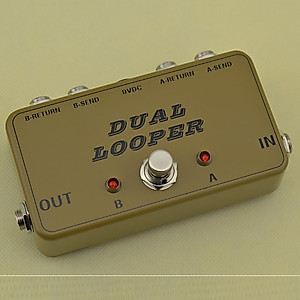 New True-Bypass Looper Effect Pedal Guitar Effect Pedal Looper Switcher true bypass guitar pedal Light Black dual Loop ArmyGreen switch