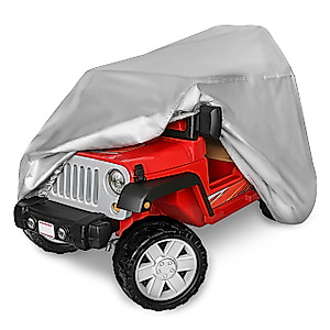 Topray Ride on Kids Toy Car Cover Compatible with Children's Electric Jeep Power Wheels Cover Waterproof for Outdoor