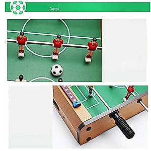 Foosball Table,Wooden Mini Tabletop Billiard Game,Easily Assemble Soccer Tabletop Competition Game,Tabletop Puzzle Finger Battle Athletic Soccer Football Game,Soccer Table for Arcades,for Family Game