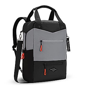 Sherpani Camden, Convertible Backpack Tote, Travel Backpack Purse, Laptop Backpack, Recycled Nylon Backpack, Crossbody Bags for Women Fits 15 Inch Laptop (Stone)