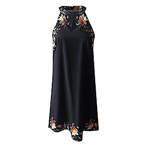 Vestidos para Playa Dresses Slip Dresses for Women Black Dresses with Long Sleeves Sleeveless Summer Dress with Pockets Black Dress Homecoming Cold Shoulder Dress Vestidos de Mujer rojos Cortos