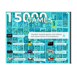 Handheld Game Console, Mini Game Player Compatible with 15,000 Games and 2.4-Inch IPS LCD Screen, Portable Video Game Console