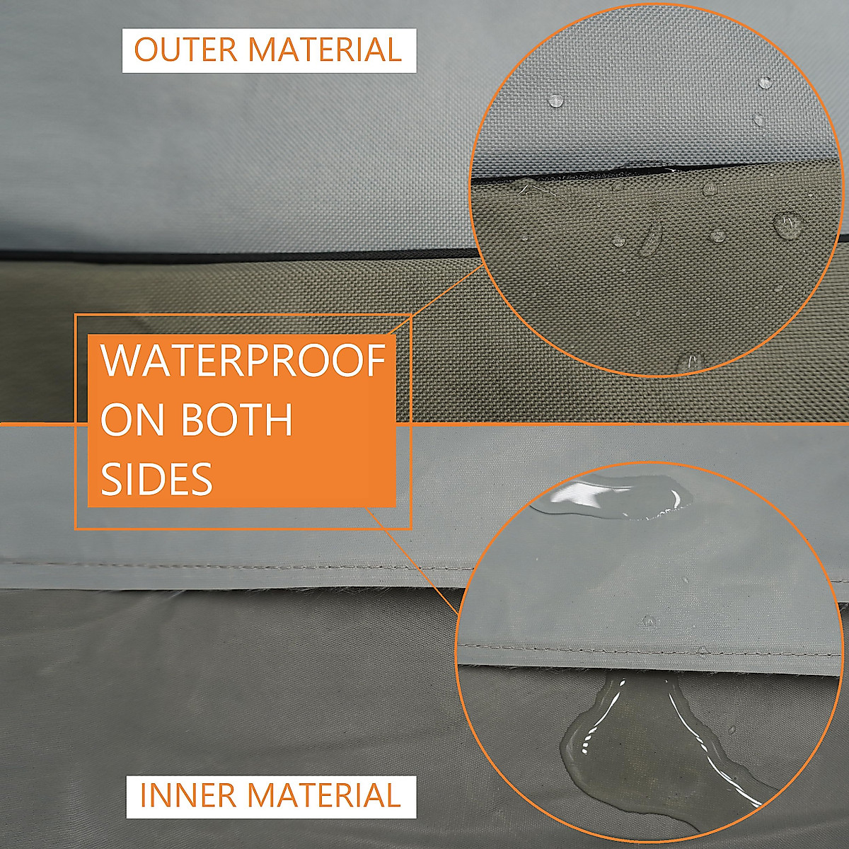 MODERN WAVE - Extra Thick Air Conditioner Cover for Outside Units - Durable Winter, Waterproof Full AC Cover (Oxford, 29"x29"x36")