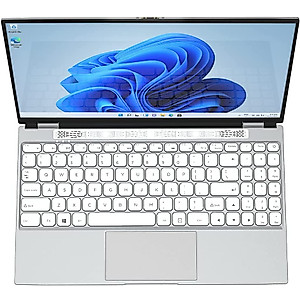 Lapbook 15.6" S15 Full HD Windows 11 Pro Laptop - 12GB RAM, 256GB Storage, Quad Core J4125 CPU, Fingerprint Reader, Backlit Keyboard, Thin Bezel, Num-Pad, Detachable Webcam, Dual-Band WiFi