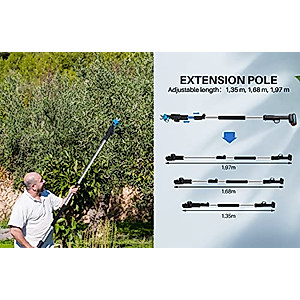 Electric Pruning Shears 1.5', Cordless Pruner with 2 * 2Ah Lithium Battery, Battery Powered Pruning Shears w/ 1050W Brushless Motor, for Garden/Yard/Orchard