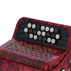 Xiuganpo Kids Accordion, Professional Accordian Keyboard Instruments 22 Key 8 Bass Piano Accordion for Music Lovers Educational Musical Instrument for Students, Beginner Accordion(#1)