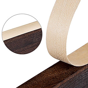 Skelang Birch Wood Veneer 1-1/2” x 26’, Wood Edge Tape with Adhesive, Flexible Wood Edgebanding Strip for Shelving, Cabinetry, Furniture