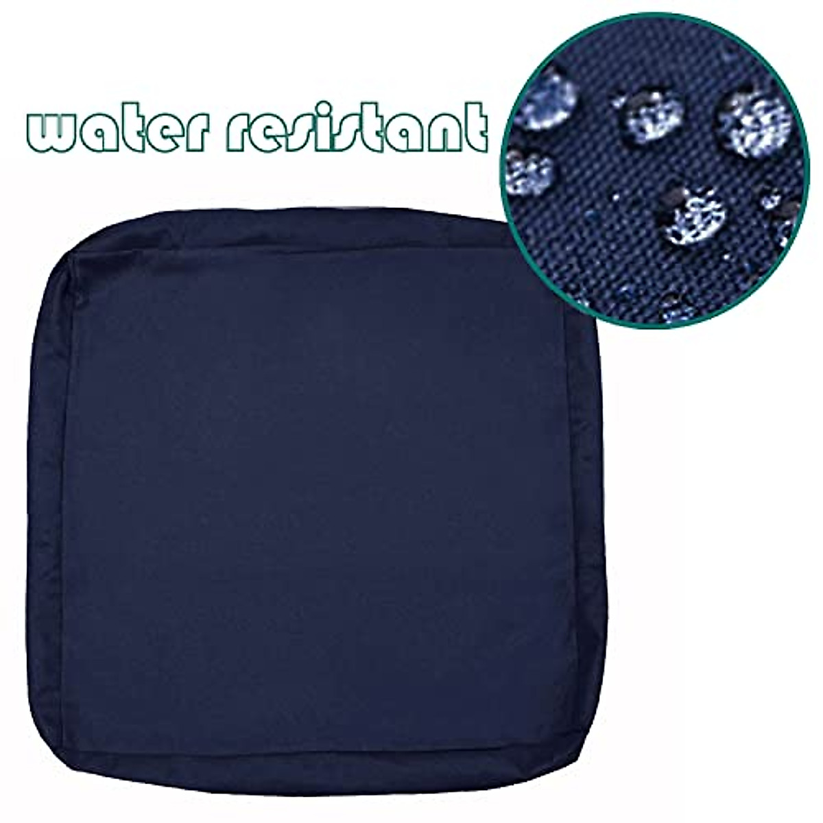 Sqodok Patio Cushion Covers Outdoor Cushions Cover Replacement for 7Pieces 6-Seater Outdoor Furniture Sofa Waterproof 14Pack Cushion Slipcovers Set for Sectional Wicker Seat and Back, Blue