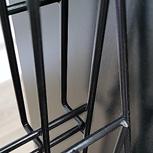 FixtureDisplays® Literature Rack Brochure Holder Leaflet Coupon Stand Greeting Card Rack 9 tier 45 facing Travel Information Kiosk Easy Assembly Video in Description 1453 Black-NF