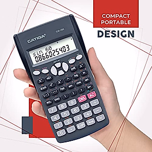 Scientific Calculator 2 Line - for Math (Algebra and Trigonometry), Science, Statistics, Engineering, Physics, Business Class, Over 200 Functions, with Memory and Replay Function