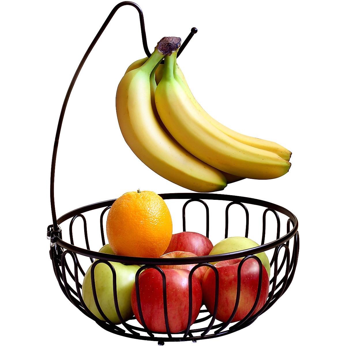 Deco Brothers Fruit Bowl with Banana Holder, Bronze