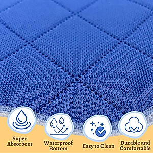 Tierecare 5 Pack Guinea Pig Cage Liner Washable Guinea Pig Pee Pad Fast Absorption Bunny Bedding Soft Hamster Bed Cage Accessories for Small Animals