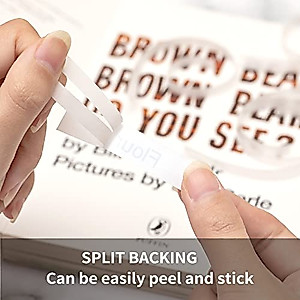 Oozmas 12mm 0.47 Laminated Clear Tape Replacement for TZe-131 Brother P-Touch Label Maker Tape Black on Clear TZe TZ Refills Work for Ptouch PTD210 PT-D220 H110 Label Tape, 1/2 Inch x 26.2 ft, 4-Pack