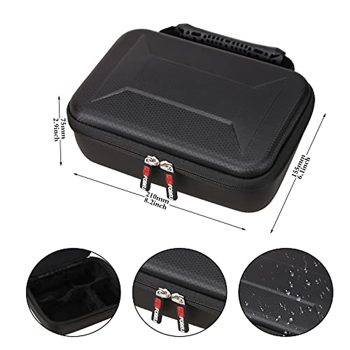 FBLFOBELI EVA Hard Storage Case for Sony ZV-1 Compact 4K HD Camera ACCVC1 Vlogger Accessory Kit SF-E64/T1, Shockproof Protective Container Bag
