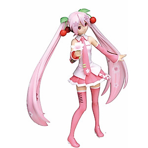 Sega Hatsune Miku Super Premium Action Figure Sakura Miku, 9"