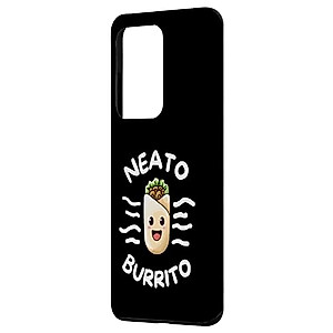 Galaxy S20 Ultra Neato Burrito Lover Cute Kawaii Funny Saying Food Pun Dark Case