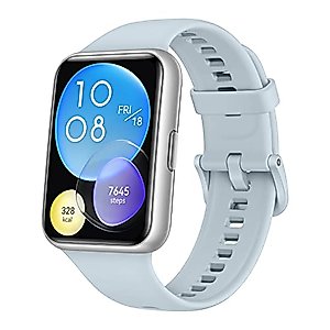 HUAWEI Watch FIT 2 Smartwatch, 1.74-inch Display, Bluetooth Calling, Up to 10 Days Battery Life, Quick-Workout Animations - (Blue)