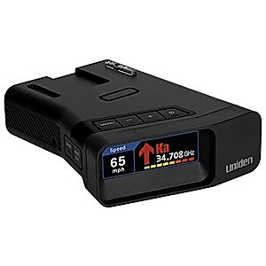 Uniden R7 EXTREME LONG RANGE Laser/Radar Detector, Built-in GPS w/ Real-Time Alerts, Dual-Antennas Front & Rear w/Directional Arrows, Voice Alerts, Red Light Camera and Speed Camera Alerts