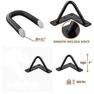 LCSDLHLSY Hairpin Legs 4 Inch, Metal Furniture Legs with Floor ProtectorsSet of 4 - Home DIY Projects for Cabinets, Coffee Table Legs, Wardrobes, TV Cabinets, Drawers, Bedside Tables, Sofas, etc，