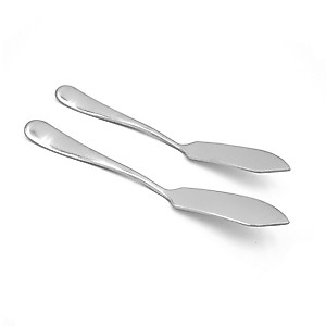 ERCRYSTO Stainless Steel Butter Knife, Set of 2, Butter Spreader, Breakfast Spreads,Cheese and Condiments