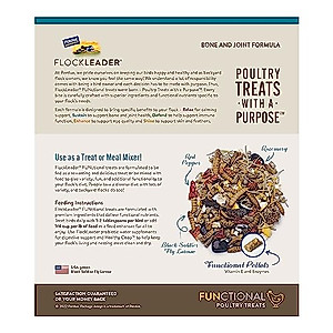 FLOCKLEADER Sustain, Functional Poultry Treats for Bone and Joint Support, 3.5 lb