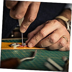 SEWACC 2 Sets Cobbler Tool Leather Tools Punch Down Tool Hand Sewing Kit Stitching Awls Canvas Tool Bag Hotfix Tool Crochet Prickers DIY Leather Craft Supplies Shoe Repair Tools Suture