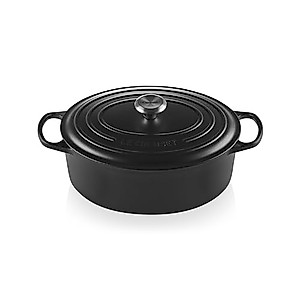 Le Creuset Enameled Cast Iron Signature Oval Dutch Oven, 6.75 qt., Licorice