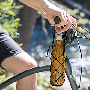 Gearproz HydroNet Handle - Compatible with S'well, Simple Modern, Mira, Manna Stainless Steel Water Bottles — Available in 9 oz, 17 oz, 25 oz (Black, 17 oz)