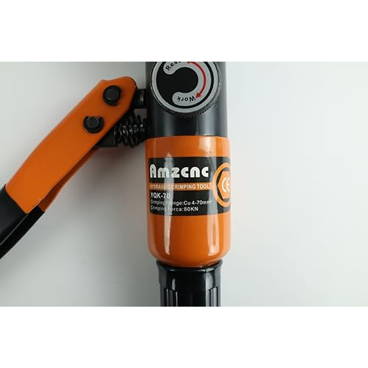 AMZCNC Hydraulic Cable Lug Crimper 10 US TON 12 AWG to 00 (2/0) Electrical Terminal Cable Wire Tool Kit with 9 Die (Crimping Tool)