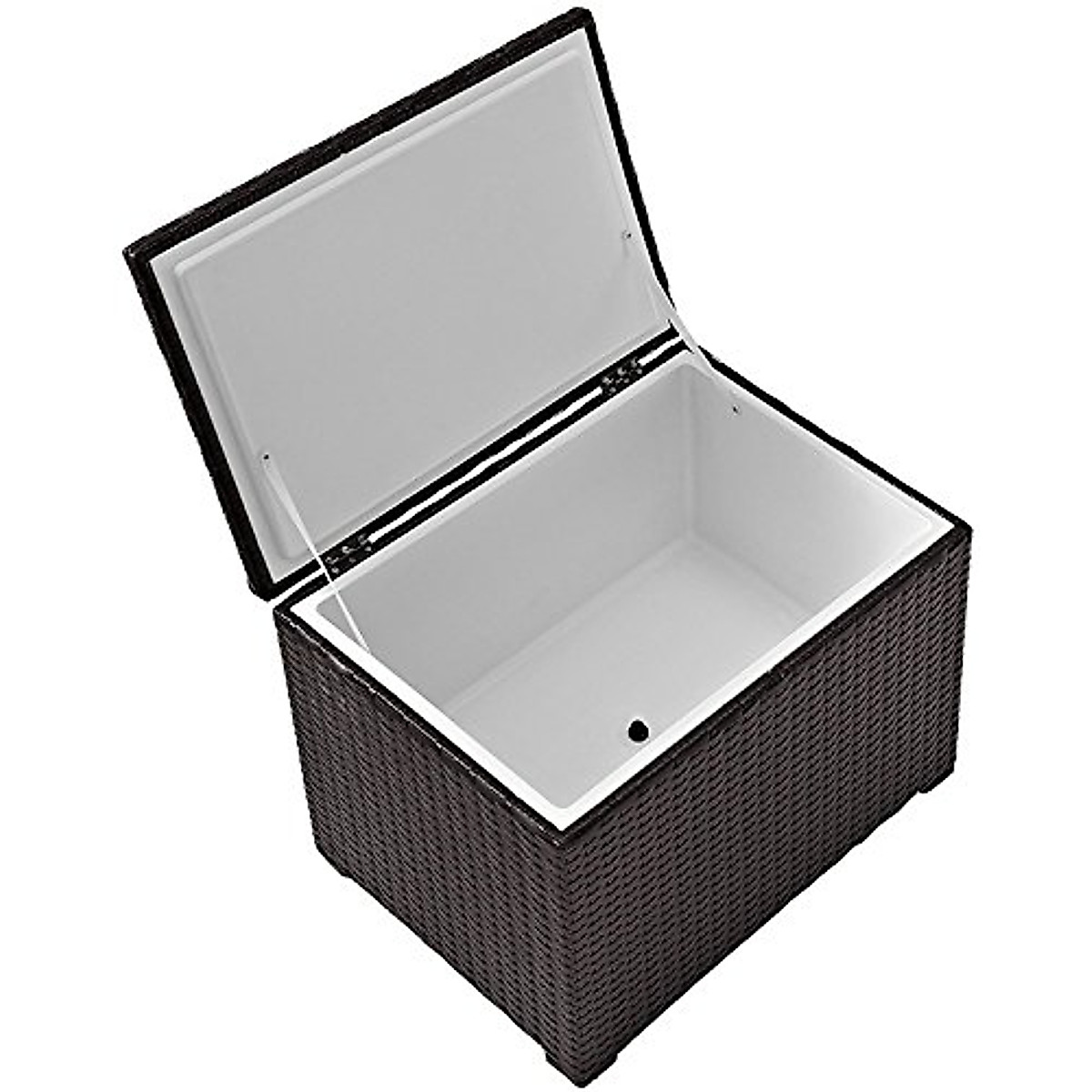 Crosley Furniture Palm Harbor Outdoor Wicker 60-Quart Cooler - Brown