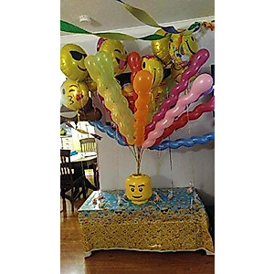 FUNPRT 40 Inches Latex Spiral Balloons 100 Count Assorted Boys Girls Birthday Party Balloons