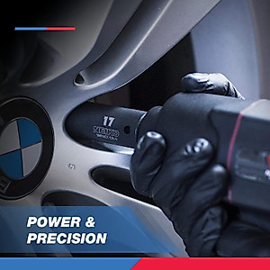 NEIKO 02474A 1/2" Impact Socket Set, 15 Piece Metric Socket Set 10-24 mm, Deep Sockets, 6 Point, 1/2” Drive Sockets for 1/2" Impact Wrench, Chrome Vanadium Cr-V