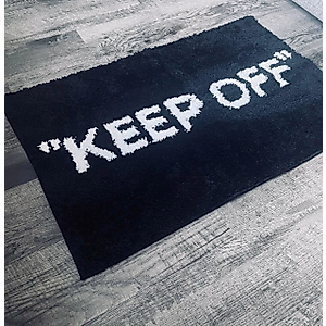 LUXAPE Keep Off Rug - Tufted Hypebeast Rug - Handmade & Premium - 32 * 20in (80 * 50cm) - Hypebeast room decor - Off white rug - Hypebeast Room Decor - Luxape Rug