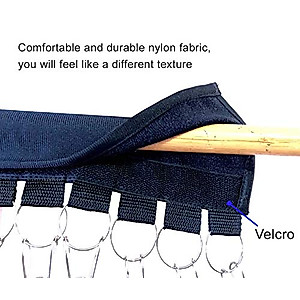 G GENLEAS 2 Pack 10 Hat Organizer Hook Loop Tape Cap Stainless Steel Organizer Hanger, Folding Clothes Hangers Foldable Clothes Drying Rack for Travel