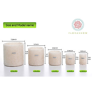 FLORASHOW Succulent Pots,White Crystal Materials Mini 3.26 inch Succulent Planter Pot, Ultra-Breathable, Water-Permeable Suitable for Succulents, Cactus, Smaller Plants and More