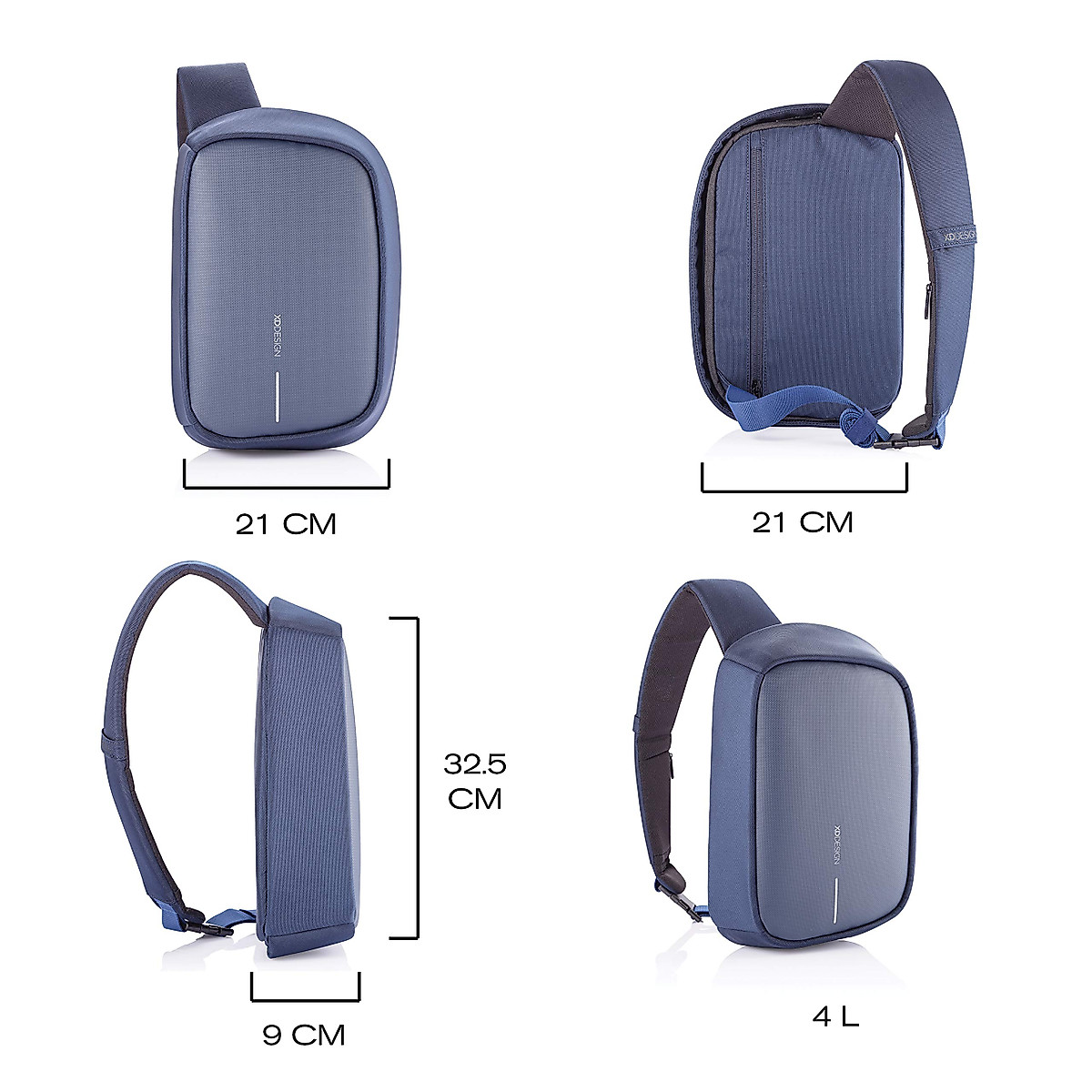 XDDesign Bobby Sling, Anti-Theft Backpack, Navy