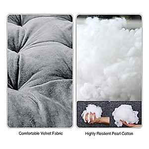 REDCAMP Chaise Lounge Chair Cushion for Patio Furniture, Thicker Soft Comfortable Zero Gravity Chair Pad for Outdoor Indoor Home Office, Grey 65"x21"