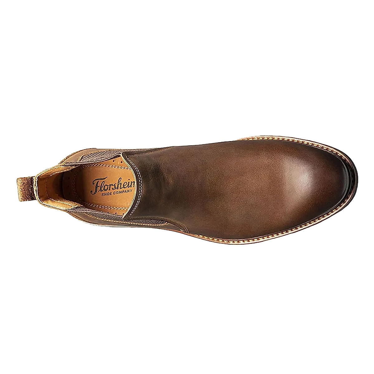 Florsheim Chalet Plain Toe Gore Boot Brown Crazy Horse 12 M (D)