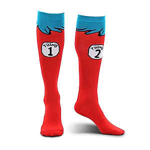 elope Dr. Seuss Thing 1 & 2 Costume Socks for Kids