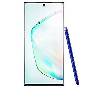 Samsung Galaxy Note 10 Factory Unlocked Cell Phone with 256GB (U.S. Warranty), Aura Glow (Silver) Note10