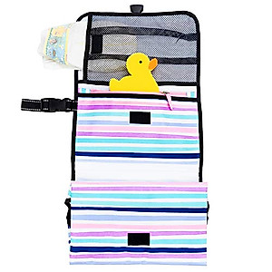 SCOUT Game Changer Portable Diaper Changing Pad, Padded Baby Changing Mat with Storage Pockets (Multiple Patterns Available)
