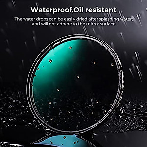 82mm Fixed ND64 & Circular Polarizing Lens Filters Kit (2 Pcs) 6 Stops Fixed Neutral Density Filter CPL Filter with 28 Multi-Layer Coatings for Camera Lens