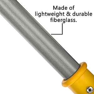 Alpine Industries Commercial Quick-Change Mop Handle - Professional Mopping Tube with Metal Gripper for Rags - Heavy Duty Stick & Mop Head Replacement Holder - Fiberglass (Pack of 3)